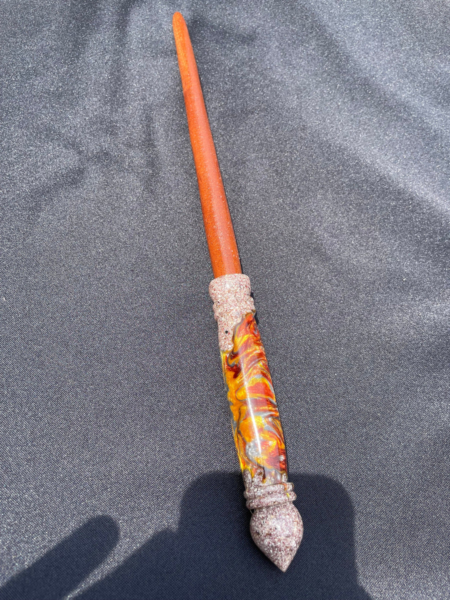 Crushed Jasper and Space Swirl Wand - Wands of Summer 2022 - One of a ...